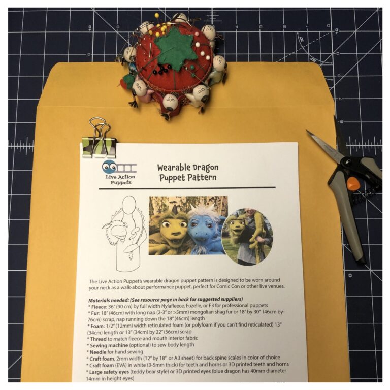 Wearable Dragon Puppet Pattern – Puppet Patterns & Custom Puppets | LA ...