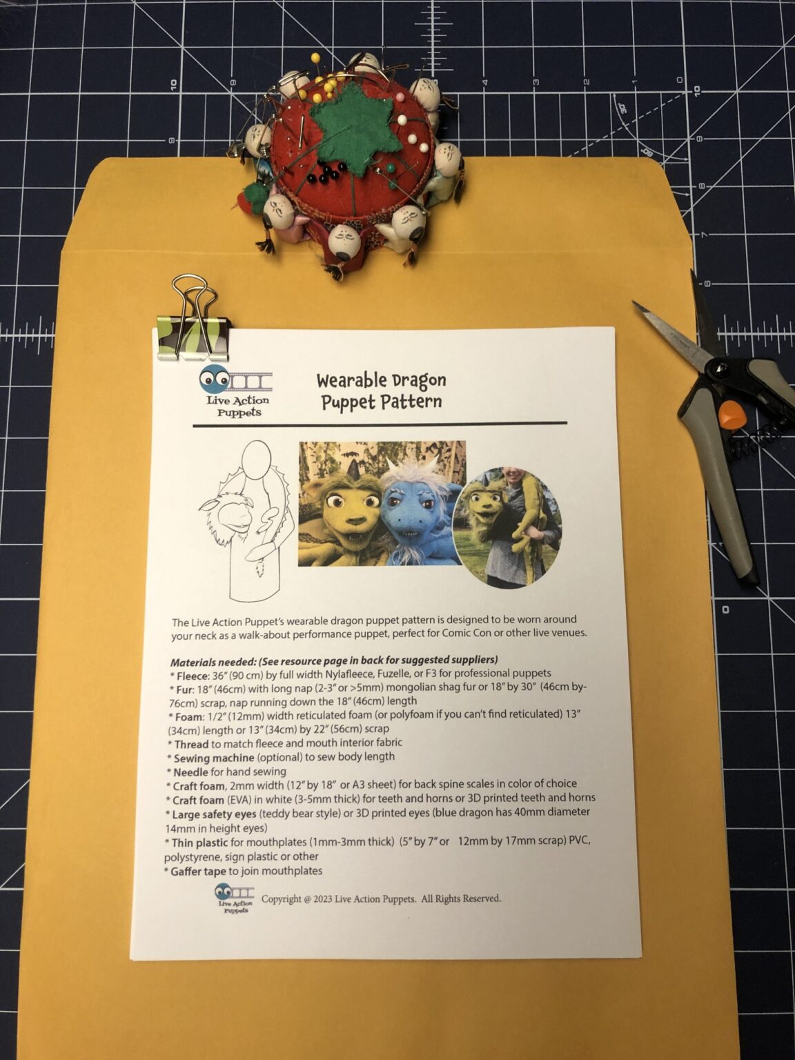 Wearable Dragon Puppet Pattern – Puppet Patterns & Custom Puppets | LA ...