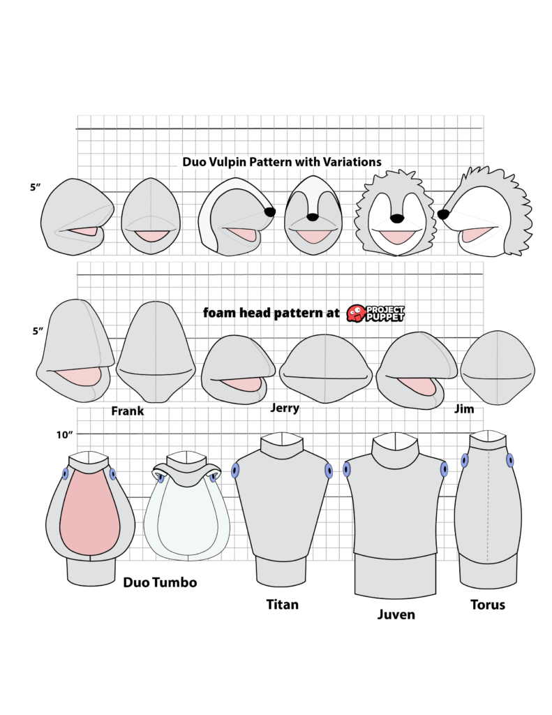 The Frank Head Cover Pattern – Puppet Patterns & Custom Puppets | LA ...