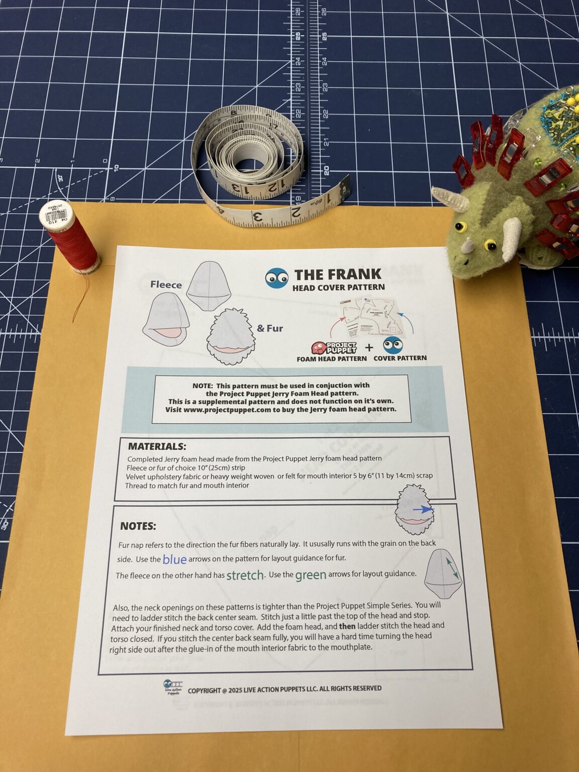 The Frank Head Cover Pattern – Puppet Patterns & Custom Puppets | LA ...